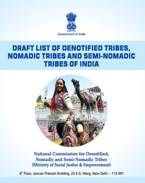 Draft List of Denotified Tribes, Nomadic Tribes and Semi-Nomadic Tribes ...