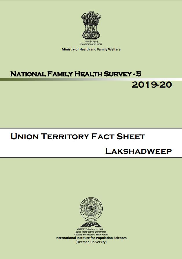 National Family Health Survey (NFHS-5) 2019-20 Union Territory Fact ...