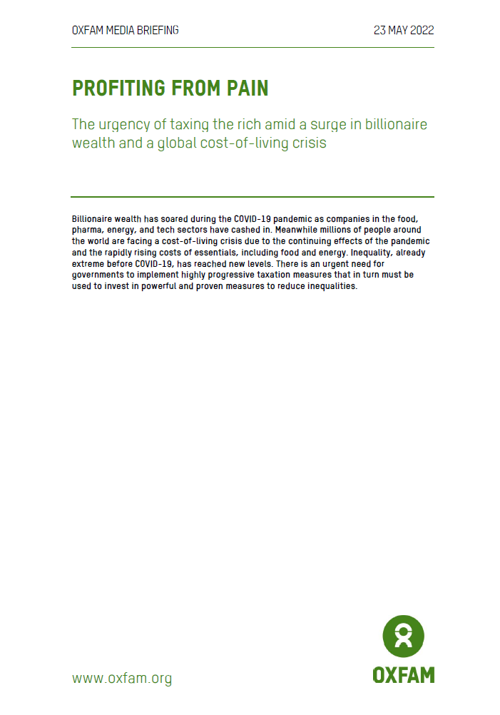 Profiting from pain: The urgency of taxing the rich amid a surge in ...